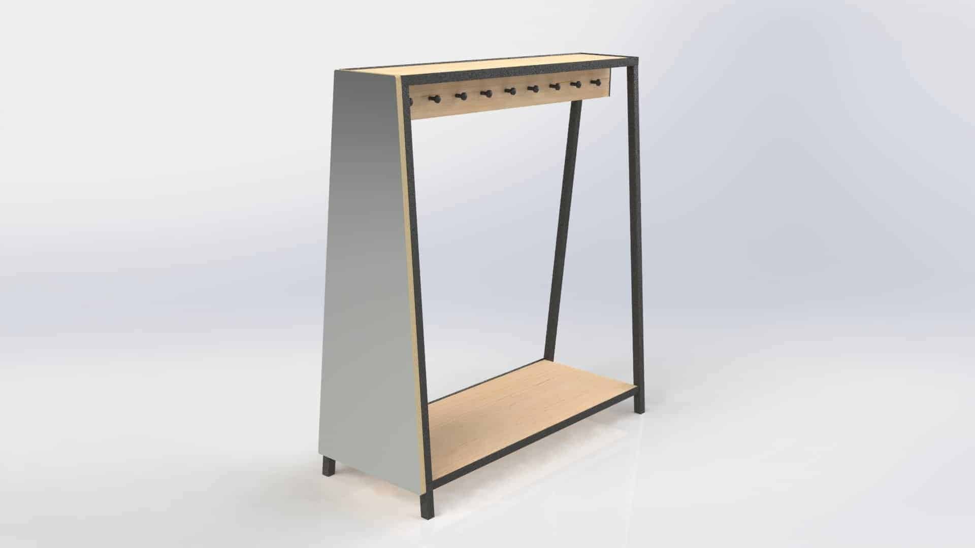 Dress Up Stand with Mirror & Hooks - Starex