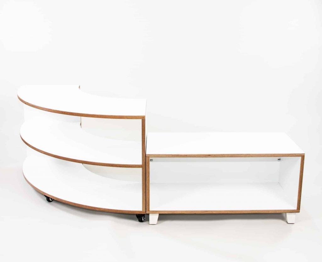 Multi Shelf Curved 1200 x 400 - Starex