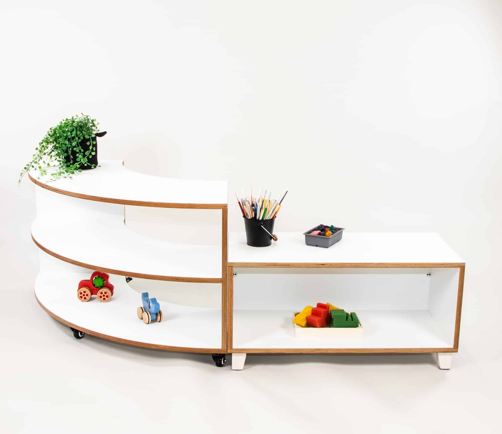 Multi Shelf Curved 1200 x 400 - Starex