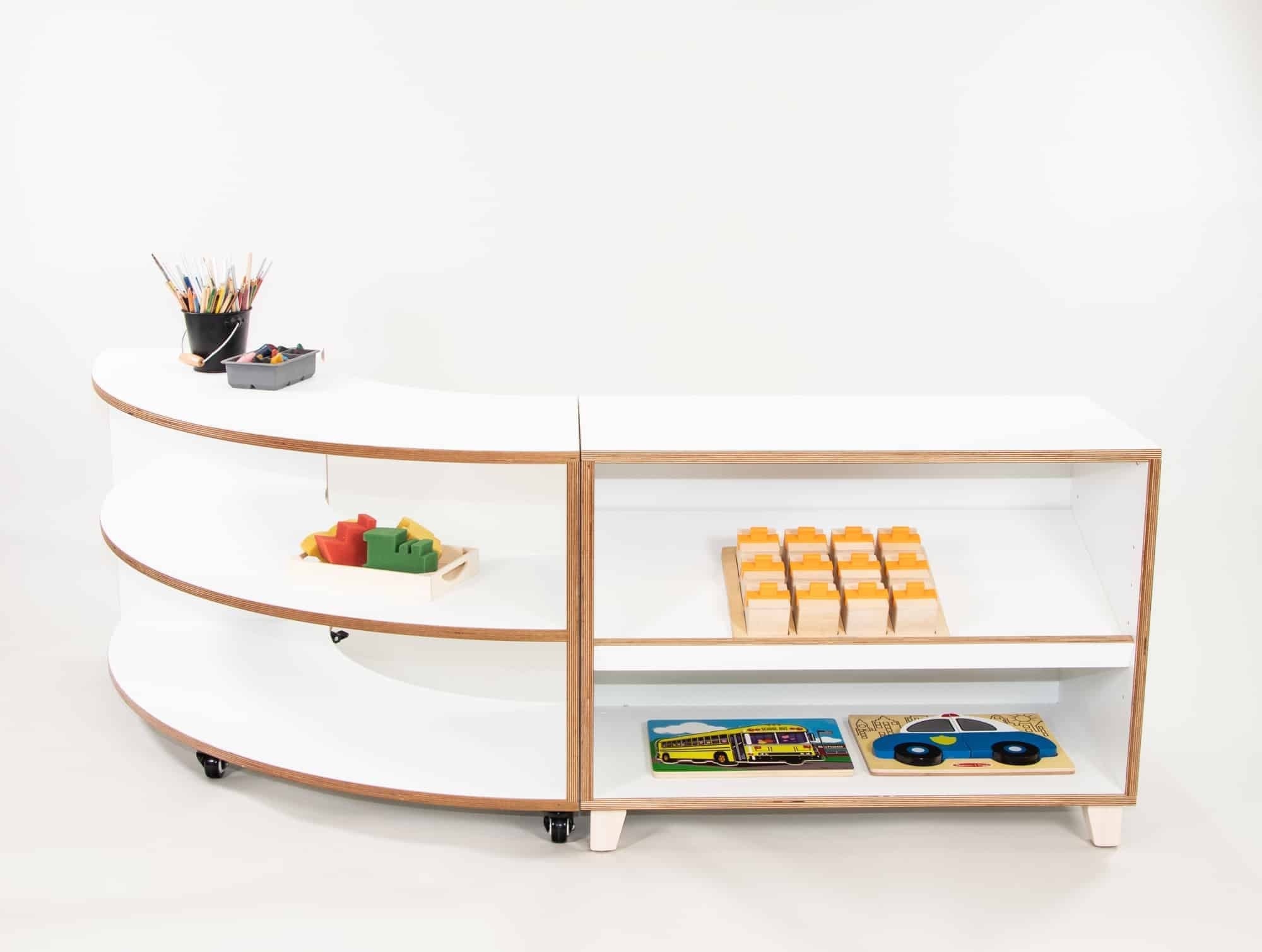Multi Shelf Curved 1200 x 400 - Starex